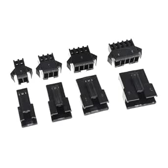 10-100Set Black White SM Connector Plug Pitch 2.54MM Female Male Housing + Terminals SM-2P SM-2R ...