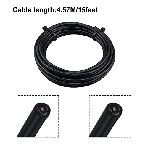 urcianow RG174 Coaxial Cable 4.57M Low Loss RG174 Coax Cable RF Coax ...