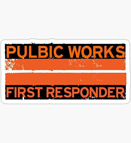 Amazon.com: Public Works, First Responder - Sticker Graphic - Decal ...