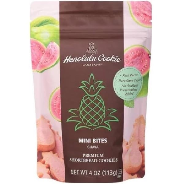 Amazon.com: Honolulu Cookie, Guava Shortbread Cookies, 4 Ounce ...