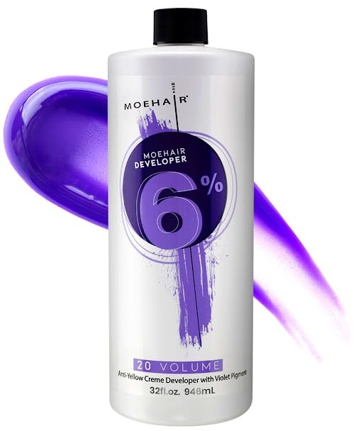 Amazon.com : MOEHAIR Hair Color Developer 6% Hydrogen Peroxide | 20 ...
