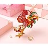 Amazon.com: Furuida Rooster Trinket Boxes Hinged Enameled Jewelry Box ...