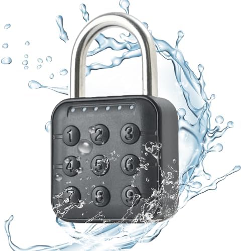 Combination Lock,9 Digit Push Button Combination Padlock,6 Digit ...