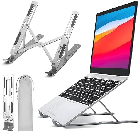 ZEBRONICS Aluminium Alloy Laptop Stand, Compatible with 9-15.6 inch ...