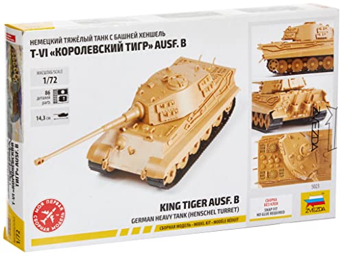 Zvezda 5023 - 1/72 German King Tiger Ausf B Henschel Turret Heavy Tank ...