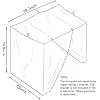 Amazon.com: Niemro White Mosquito Net Tent for Bed，One Side Opening ...