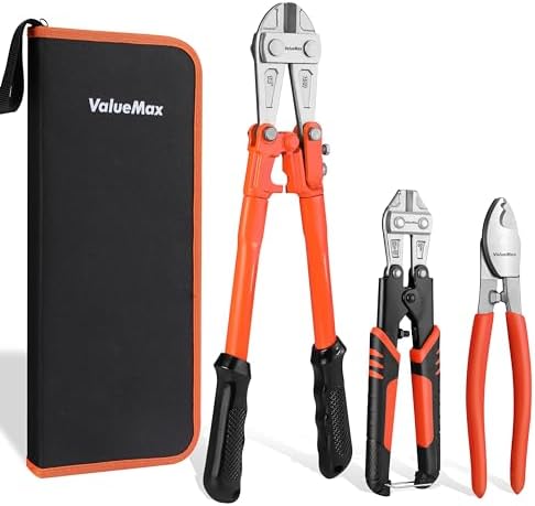 ValueMax Bolt Cutter Set, 3-Piece Heavy Duty, 14" and Mini 8" Cutters ...