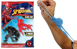 Buy JA-RU Marvel Avengers & Spiderman Finger Slingshot Toys (1 Pack, 2 ...