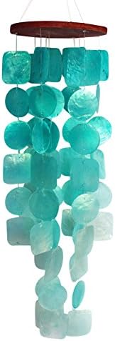 Amazon.com: bombayjewel Turquoise Blue Green Capiz Shell Beach Decor ...