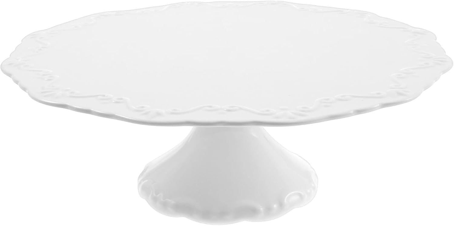 Amazon.com | WHQLANG 10 inch Ceramic Cake Stand, Decorative Cupcake ...