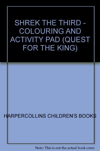 SHREK THE THIRD - SHREK'S STICKER BOOK - INCLUDES 4 PAGES OF STICKERS ...