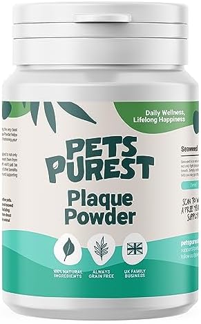 Pets Purest Plaque Off Powder - 185g Plaque Pro Tartar & Plaque Remover ...