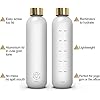 Botella de agua con marcador de tiempo – 1 litro, Botellas de agua reutilizables motivacionales ...