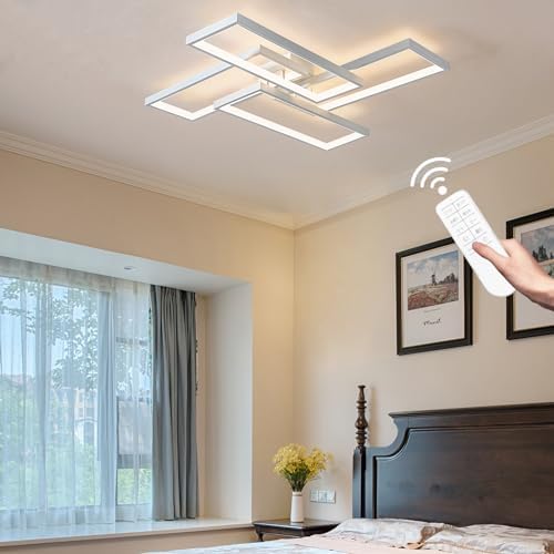 Shine LUEST Modern LED Ceiling Light Fixture White Flush Mount Ceiling ...