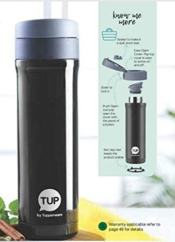 Tupperware. Stainless Steel City Thermal Bottle - 420 Ml, Black ...