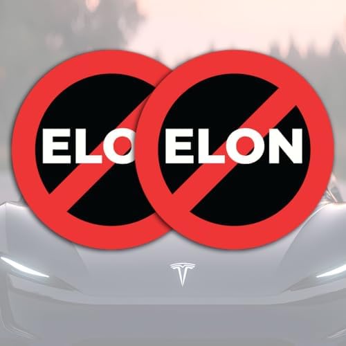 Amazon.com - 2pcs Elon Bumper Stickers, No Elon Sticker, Elon Sticker ...