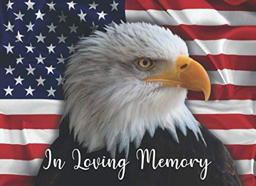In Loving Memory: Eagle American Flag Navy Blue Military Veteran ...