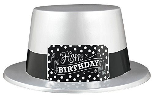 Amscan Hat | Black & White Collection | Birthday : Amazon.in: Home ...