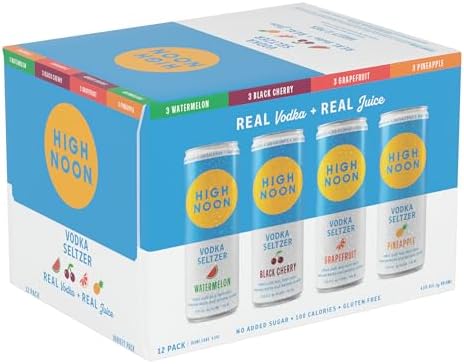 Amazon.com: High Noon Vodka Hard Seltzer Variety Pack, 12 pk, 355ml ...