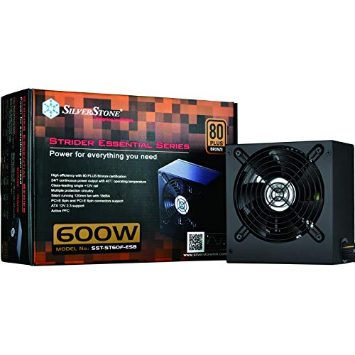 Silverstone Tek 600W Single +12V Rail ATX 12V v2.3 80 Plus Bronze ...