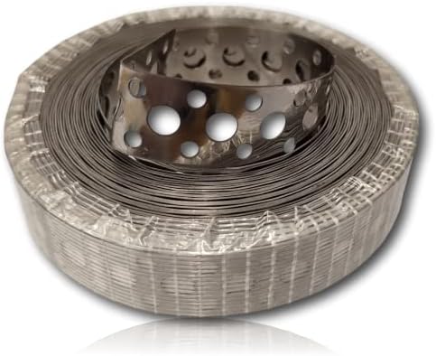 Galvanised Metal Band Steel Fixing Strap Builders 10 Meters / 33 Ft ...