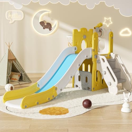 Amazon.com: YUYUE Toddler Slide,Kids Climber Slide with Storage Space ...