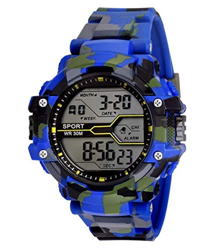 Digital Army Blue Sports Watch for Men : Amazon.in: Fashion