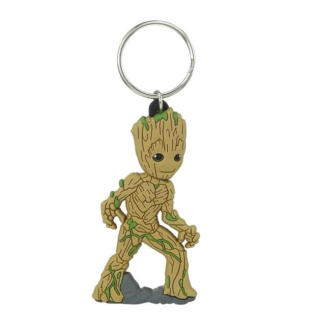 RK Basics Marvvel - Baby Groot Single Sided Rubbey Key Chain : Amazon ...