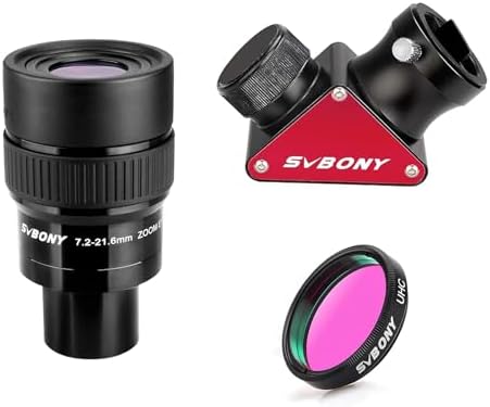 Amazon.com: SVBONY Paquete de oculares con zoom SV191 con espejo ...