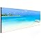 Amazon.de: decomonkey Bilder Strand Meer 120x40 cm XXL 1 Teilig Leinwandbilder Bild auf Leinwand ...