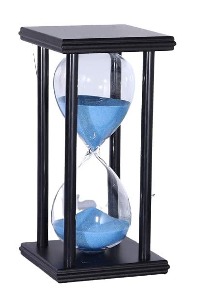 Sand Clock 60 Minutes Beautiful Sand Timer 1 Hour Sandglass with Wooden ...