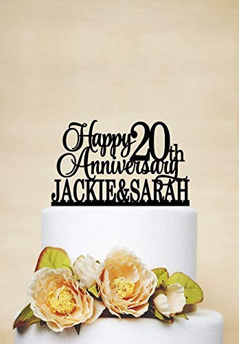 Jeremyhar75 Happy 20th Anniversary Cake Topper 20 Years Love ...
