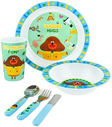 Hey Duggee Dinner Set 6 Piece for | Tableware Characters Lunch Reusable ...