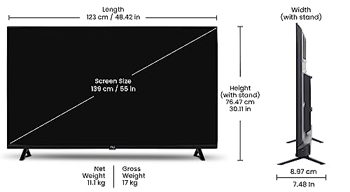 Nu 140 cm (55 inch) WebOS Series 4K Ultra HD Smart LED TV LED55UWA1 ...