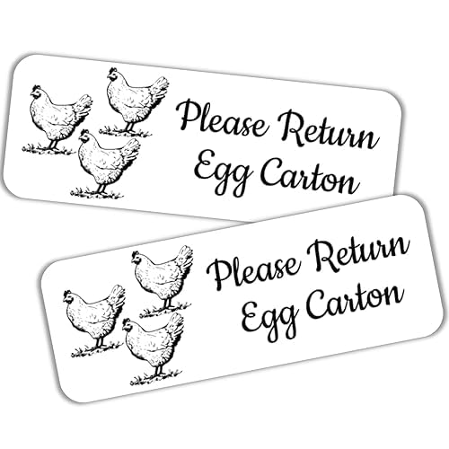 Amazon.com: "Please Return Egg Carton" Stickers, for Egg Cartons, Farms ...
