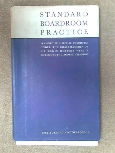 Standard Boardroom Practice: unknown author: Amazon.com: Books
