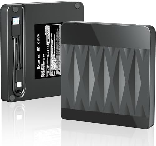 Amazon.com: External Blu Ray Drive, BD Player with Read/Write ...