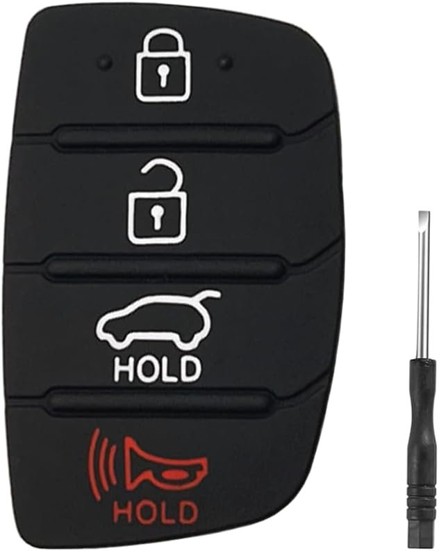 Amazon.com: 4 Button Key Fob Rubber Pad Replacement for Hyundai Sonata ...