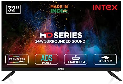 Intex 80 cm (32 inches) HD Ready Frameless LED TV LED-3243 (Black ...
