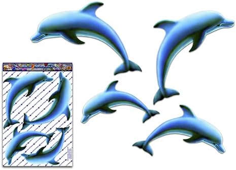Amazon.com: Dolphin Animal CAR Decal Blue Large Twin Vinyl Sticker Pack ...