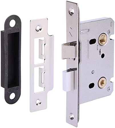 HANDLEZONE® 76mm / 3 inch Silver Nickel Bathroom Door Mortice Lock for ...