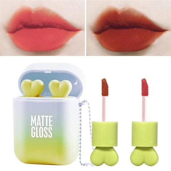 Buy Kawaii earbud shape liquid lipstick set of 2 Online at Low Prices ...