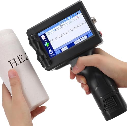 Amazon.com : Healthible Handheld Inkjet Printer Gun with 4.3Inch Touch ...