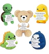 Amazon.com: Positive Crochet Animals, Emotional Support Crochet Animals ...