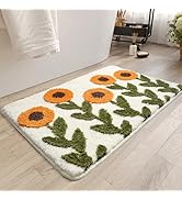 Amazon.com: mamrug Cute Cherry Bath Mat,Non Slip Soft Fluffy and ...