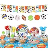 Amazon.com: Jspupifip 183 Pcs Sports Decorations for Birthday Party ...