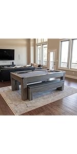 Amazon.com : Chamberlain Game Tables Rocky Mountain Nights 7ft Pool ...