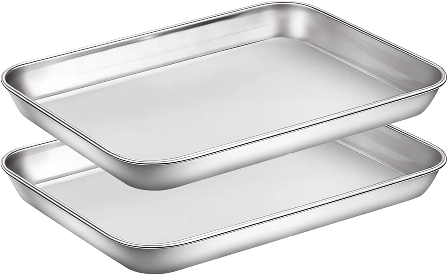 Amazon.com: Small Baking Sheets Pans, HOHUNGF Mini Stainless Steel ...