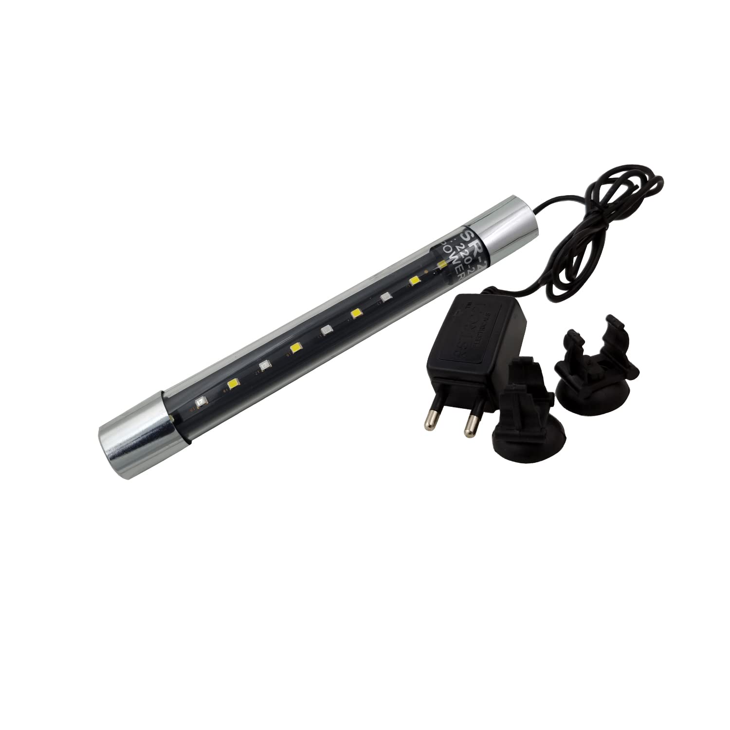 VENUS AQUA Fully Submersible LED Aquarium Light with Adjustable Suction ...