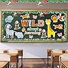Amazon.com: LioNergy Jungle Animals Bulletin Board Decoration Set Wild ...